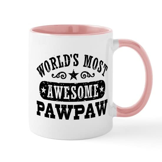 CafePress World's Most Awesome Pawpaw Mug Ceramic Coffee Mug, Tea Cup 11 oz