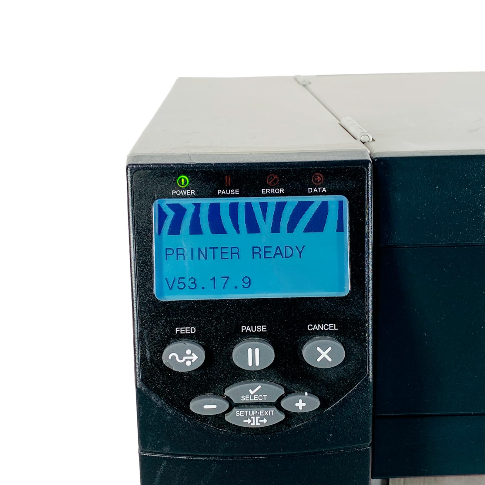 Zebra ZM400 Thermal Transfer Label Printer 600 DPI Peeler Rewinder USB Serial ZM400-6001-4000T, Bundle with Power Cable