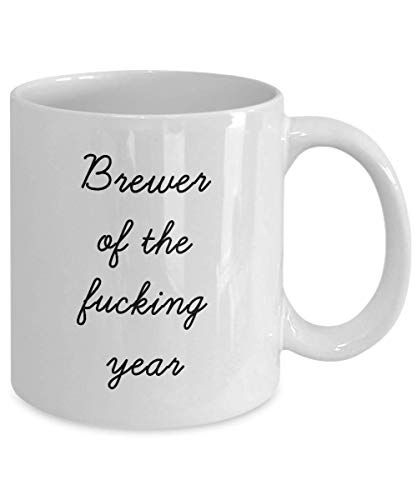 Best Brewer Mug Funny Appreciation Mug for Coworkers Gag Swearing Mug for Adults Novelty Tea Cup