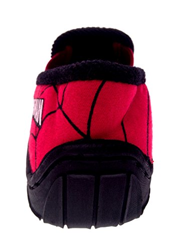 Marvel Childs Boys Red and Black Spiderman Slippers (11)
