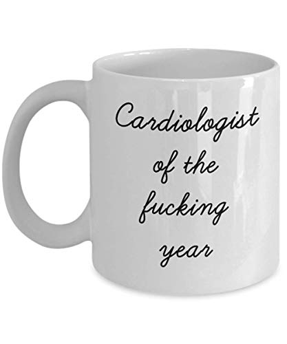 Best Cardiologist Mug Funny Appreciation Mug for Coworkers Gag Swearing Mug for Adults Novelty Tea Cup