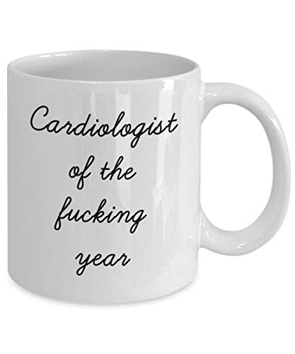 Best Cardiologist Mug Funny Appreciation Mug for Coworkers Gag Swearing Mug for Adults Novelty Tea Cup