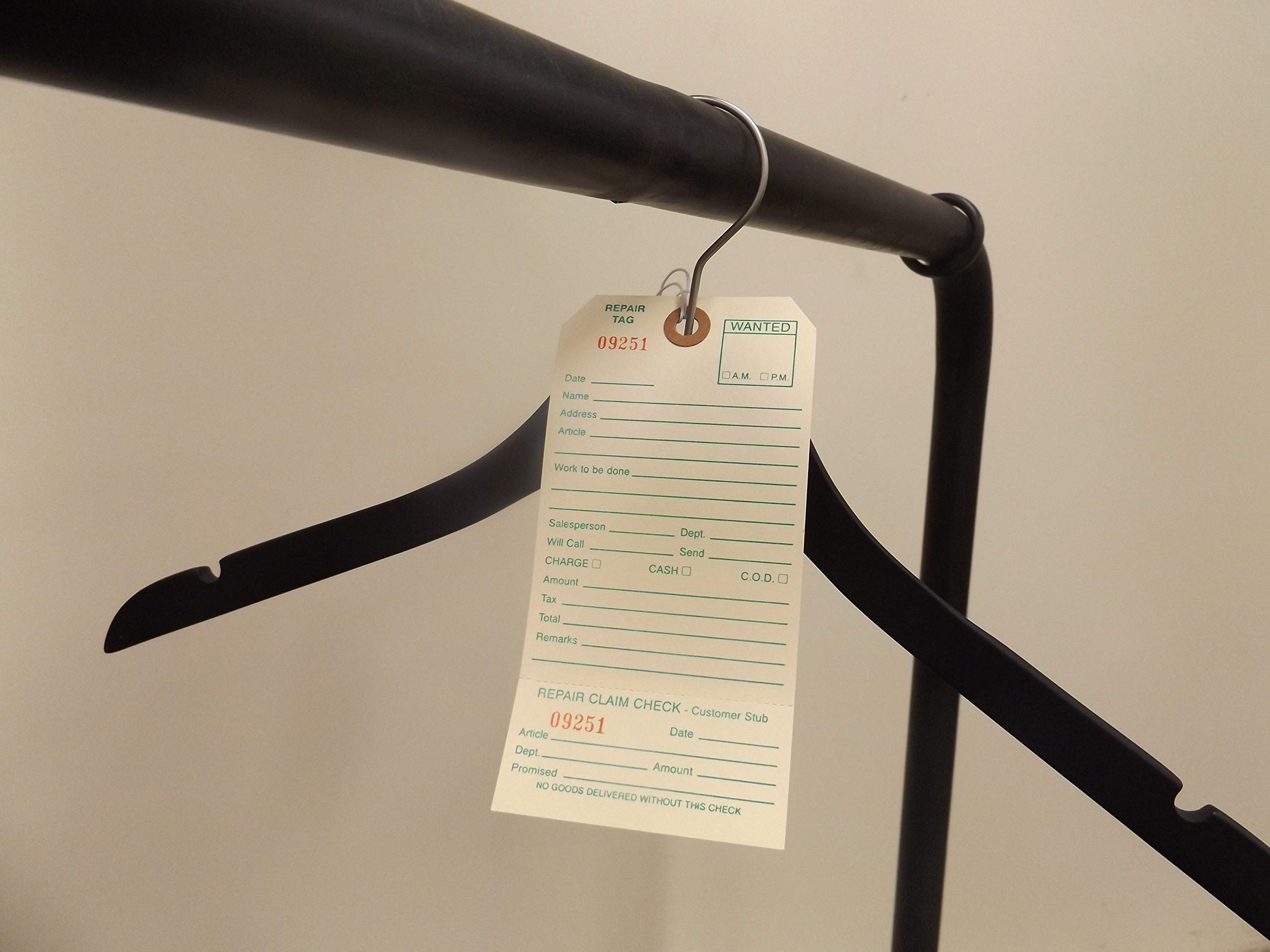 NAHANCO Repair Tag, Strung, One-Sided, Two-Parts Perforated - Manila, 500 Pack