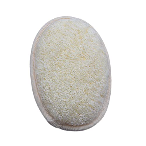 INGVY Dry Brushing Body Brush Natural Bath Loofah Brush Bath Brush rub for Bath Natural Loofah Sponge Bath Ball Shower Rub Remove exfoliate Dead Skin Dirt (Color : Rice)