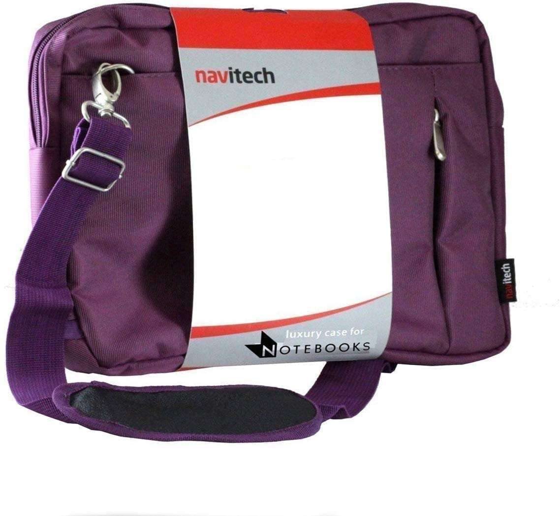 Navitech Purple Sleek Water Resistant Travel Bag - Compatible with ASUS ProArt Studiobook 16 3D OLED (H7604) 16"