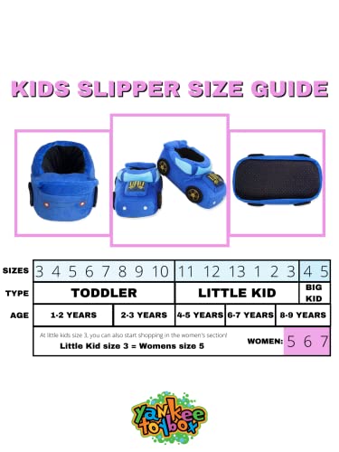 Hot Wheels Racecar Shaped 3D Novelty Toddler and Boys Plush Slippers (13-1 M US Little Kid, Blue)