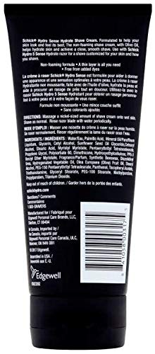 Schick, Hydro Sens Shave Cream, 6 Ounce