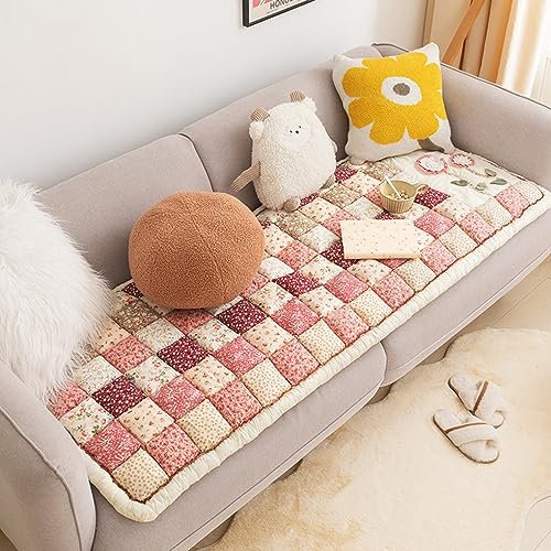 HOMEREFROM Dog Couch Cover Protector, Couch Cover for Dogs Washable Pet Bed Couch Cover, Non-Slip Pet Friendly Sofa Cover for Large Dogs (Red, 27.55 * 82.67)