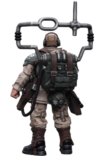 HiPlay JoyToy Warhammer 40K Collectible Figure: Astra Militarum Cadian Command Squad Veteran with Master Vox 1:18 Scale Action Figures JT7912 (Veteran with Master Vox)
