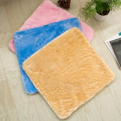 Cat Cushion Bed Plush,Self Heating Pet Blanket Pad Pets Puppy Kitten Small Dog Super Soft Warm Washable Foldable Sleeping Bag House Pads Thermal Mat Blanket for pet (Square
