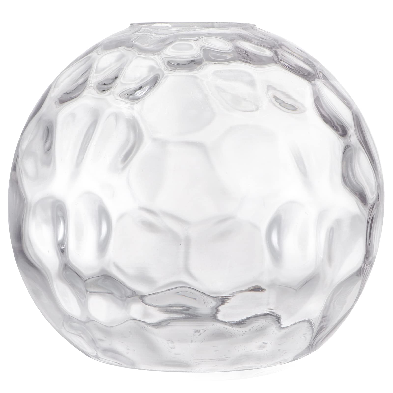 Skelang Hammered Glass Shade, Globe Lampshade with 1-5/8" Fitter Opening, Fixture Replacement Globes for Pendant Light, Lamp, Wall Sconce