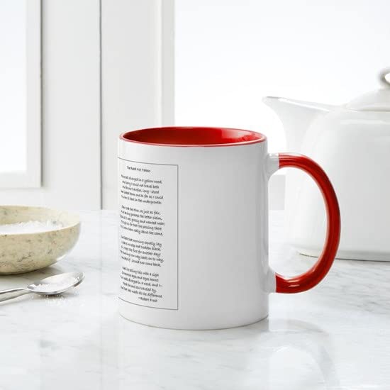 CafePress The Road Not Taken Mug Ceramic Coffee Mug, Tea Cup 11 oz