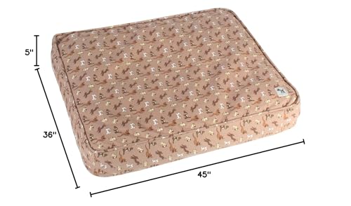 Molly Mutt Huge Dog Bed Cover - Daysleeper Print - Measures 36”x45”x5’’ - 100% Cotton - Durable - Breathable - Sustainable - Machine Washable Dog Bed Cover