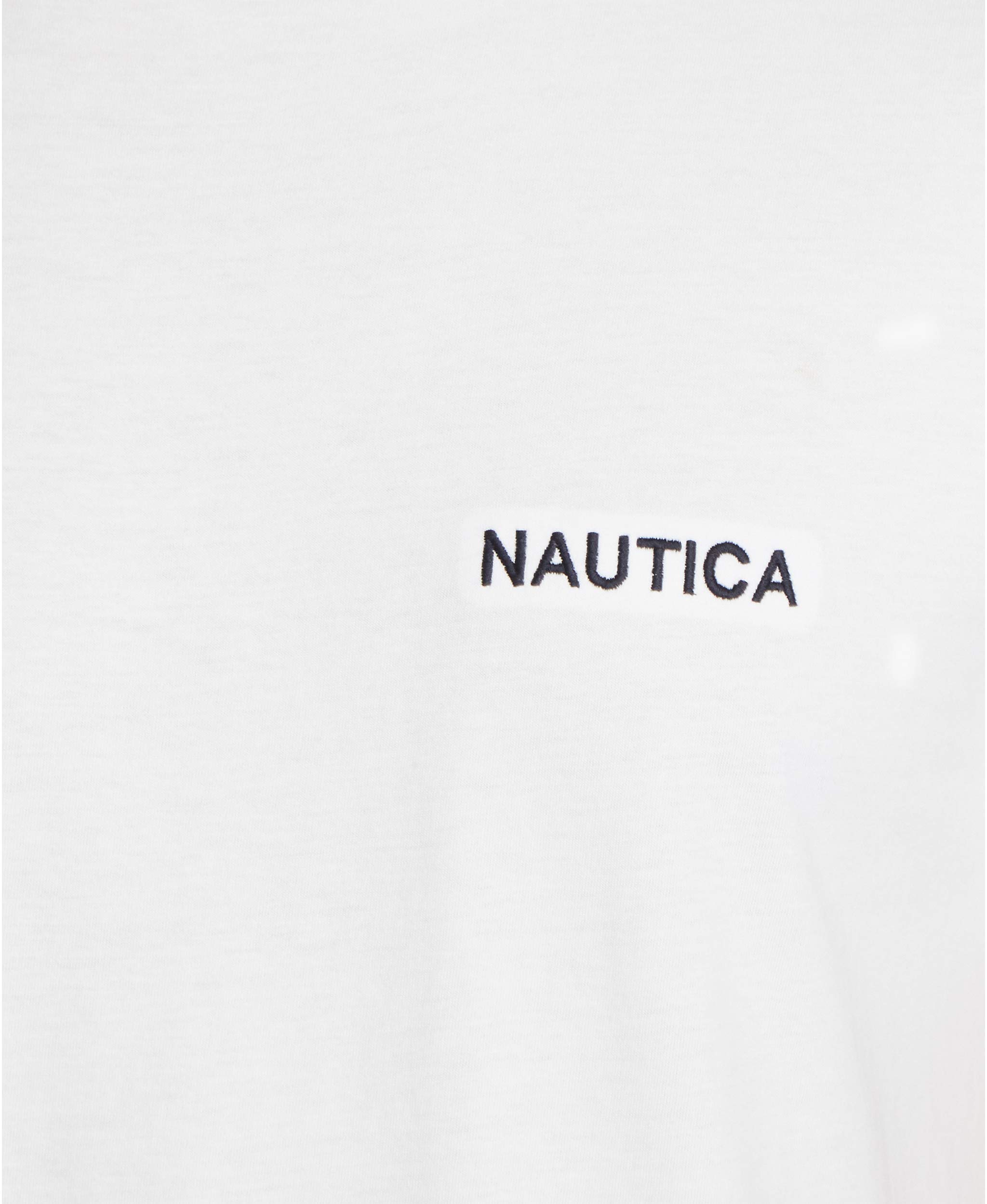 Nautica Men's Short Sleeve Crew Neck T-Shirt, Bright White Solid, Large