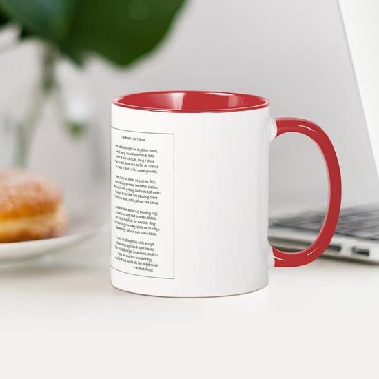 CafePress The Road Not Taken Mug Ceramic Coffee Mug, Tea Cup 11 oz