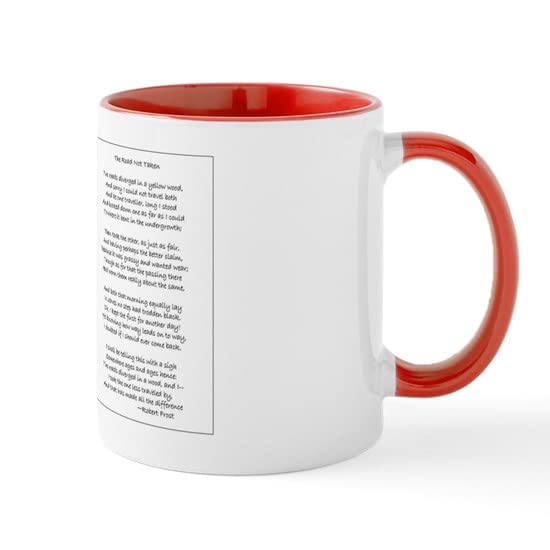 CafePress The Road Not Taken Mug Ceramic Coffee Mug, Tea Cup 11 oz