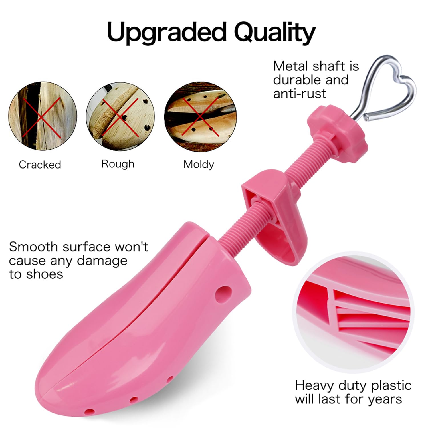 LANNEY Shoe Stretcher for Women & Men Wide Feet - Premium Shoe Expander Widener Stretch Length Width