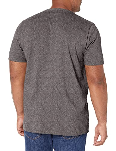 Timberland PRO Men's Base Plate Short Sleeve T-Shirt with Chest Logo, Dark Charcoal Heather, XXL