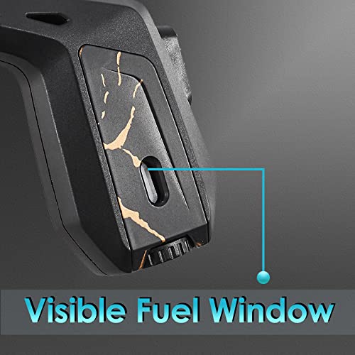 2 Pack Torch Lighter, Zoocura Triple 3 Jet Flame Butane Lighters Refillable Torch Lighters Adjustable Gas Lighter With Safety Lock Windproof Lighters Gift for Men BBQ Grill Camping (Fuel Not Included)