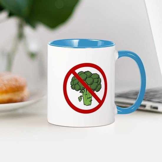 CafePress No Broccoli Mug Ceramic Coffee Mug, Tea Cup 11 oz