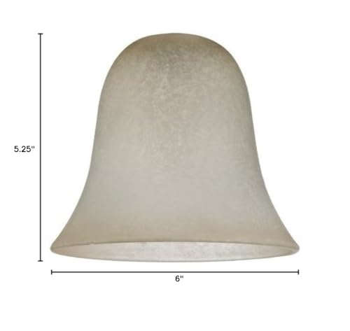 Design Classics Lighting Bell Glass Light Shade - Lipless with 1-5/8-Inch Fitter Opening