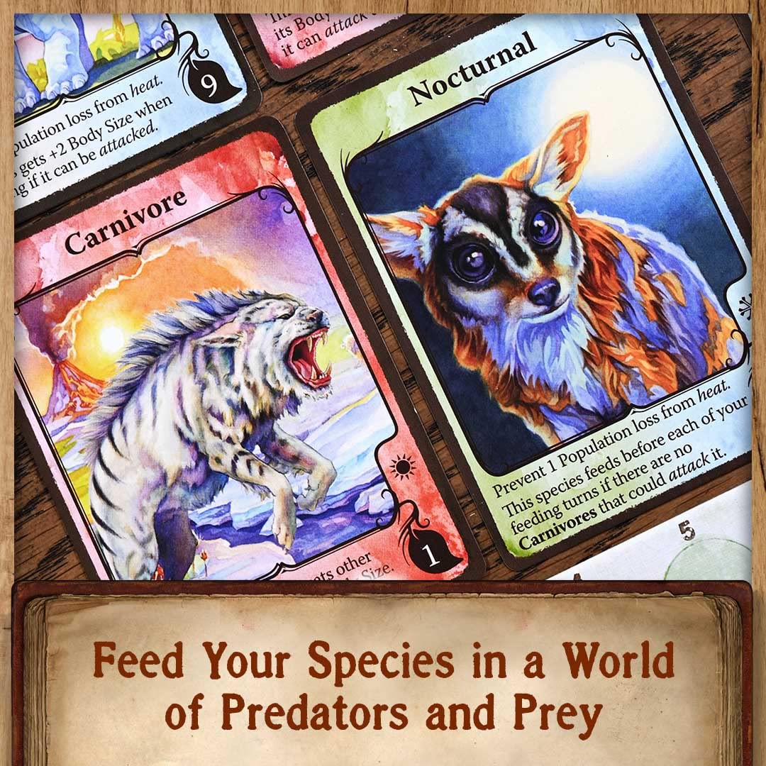 Northstar Game Studio - Evolution Climate Board Game - Includes Climate Expansion | Create Species in This Strategy Game for Adults, Teens and Families | 2-6 Players, Age 12+
