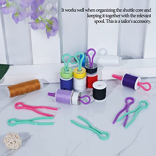 Keep Your Bobbin Threads Matched Up with Your Thread SpoolsBobbin Buddies Set of 30-Pack Sewing Machine Quilting Supplies Sewing Products Thread Holder Plastic Bobbin Clips Thread Holders