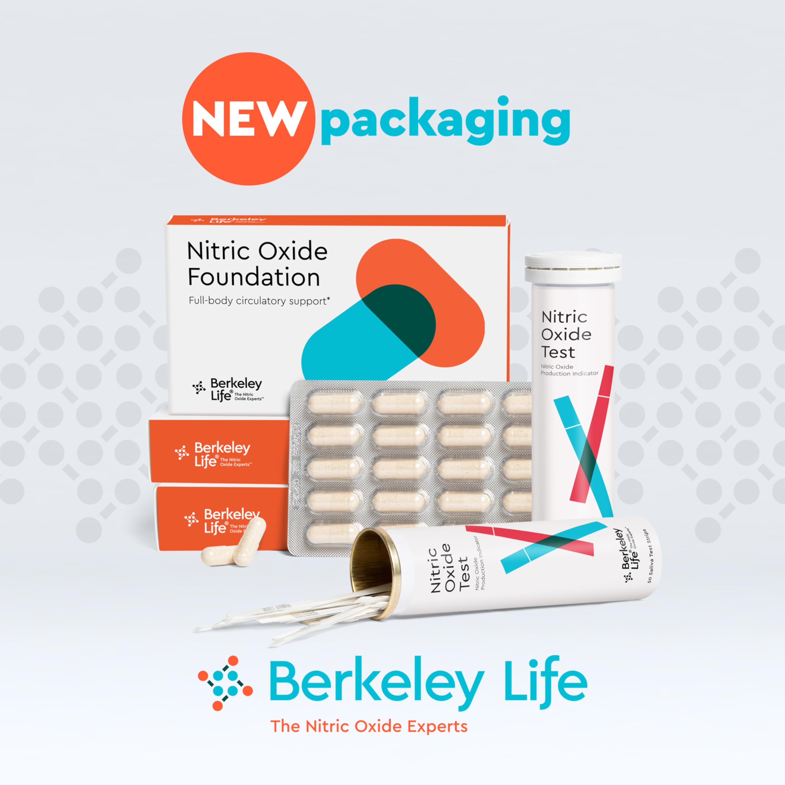 Berkeley Life Nitric Oxide Test Strip Used Worldwide by Olympians & Elite Athletes - Take Control of Your Heart Health Measure, Manage, & Optimize Blood Flow & Oxygen Delivery in Your Body - 50 Count