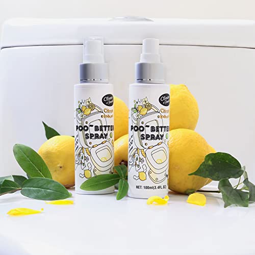 Clean-n-Fresh Toilet Spray, 7 Fl.oz Poo Spray | Up to 800+ Uses, 100% Natural Plant Essential Oil Citrus Scent, Bathroom Deodorizerā¦