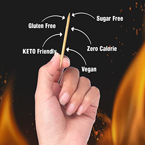 BiteMyWood Cinnamon Toothpicks For Adults Long Lasting Super Hot And Spicy Cinnamon Flavored Toothpicks Perfect For Someone Trying To Quit Smoking Lip Tingling Cinnamon Flavor (100 Picks)