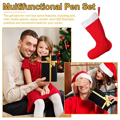 Gifts for Men, Stocking Stuffers for Men 9 in 1 Multitool Pen with Keychain, Tools Cool Gadgets Christmas Gifts for Dad, Boyfriend, Husband, Gifts for Men Who Have Everything (Dad Style)