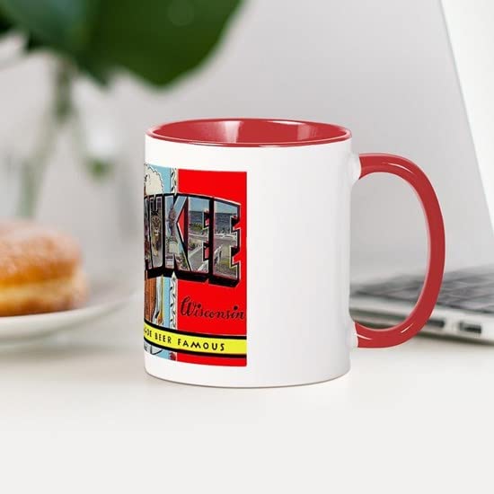 CafePress Milwaukee Wisconsin Greetings Mug Ceramic Coffee Mug, Tea Cup 11 oz