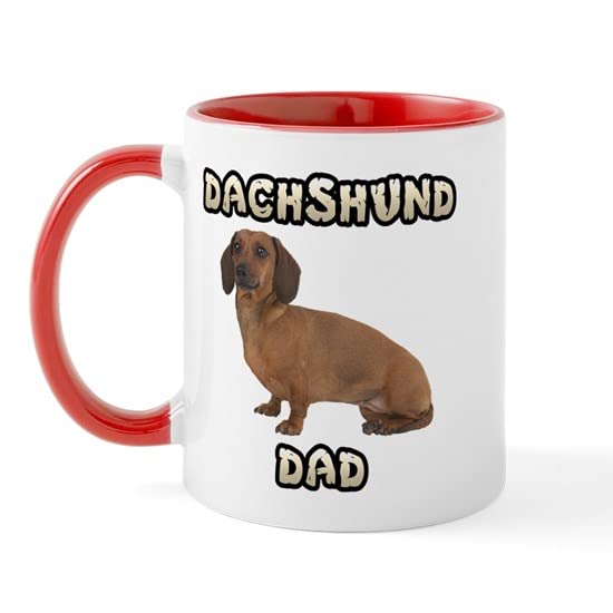 CafePress Dachshund Dad Mug Ceramic Coffee Mug, Tea Cup 11 oz