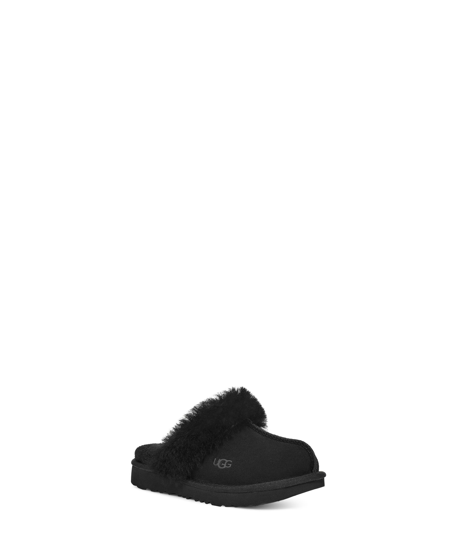 UGG Unisex-Child Cozy Ii Slipper, Black, 3 Little Kid