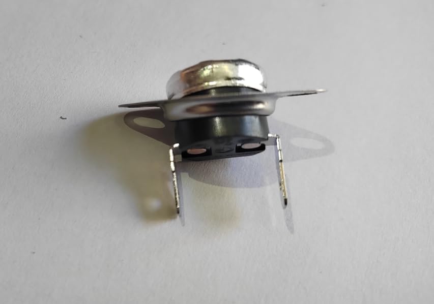 Anchilly 1PC KSD201 110-0 Normally Closed Temperature Control Switch with Fixing Ring