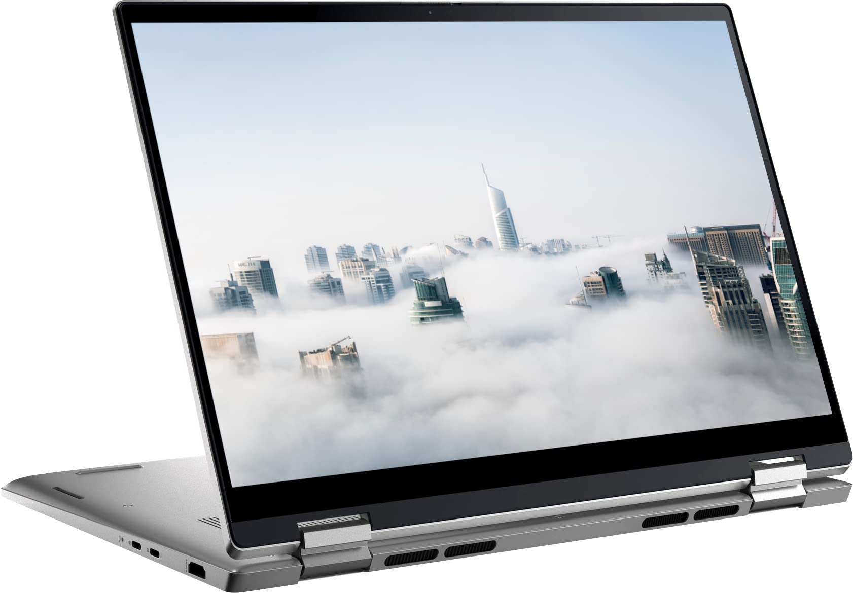Dell est Inspiron 2-in-1 Laptop, 14.0'' FHD+ Touch Display, Intel Core i7-1255U Processor, 16GB RAM, 512GB PCIe SSD, Webcam, HDMI, Backlit KB, FP Reader, Wi-Fi 6, Windows 11 Home, Silver