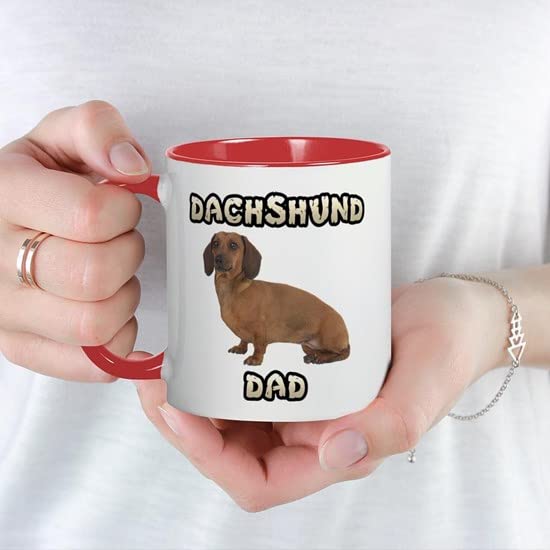 CafePress Dachshund Dad Mug Ceramic Coffee Mug, Tea Cup 11 oz