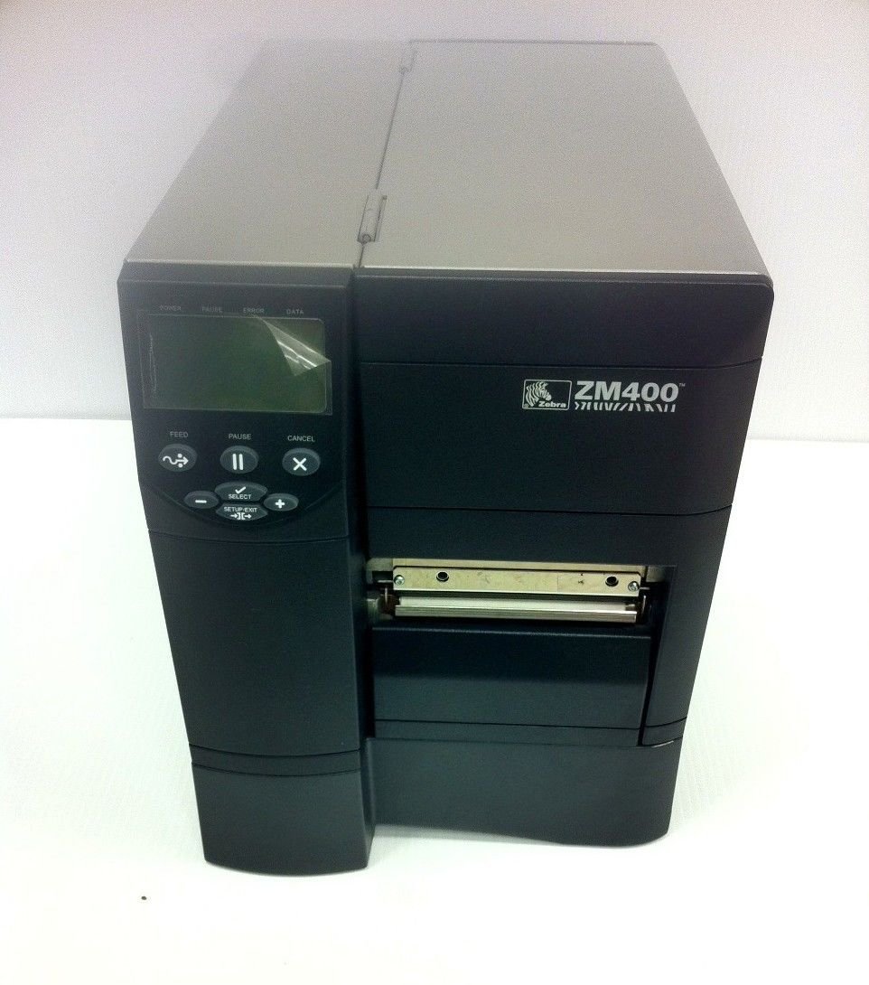 Z Series ZM400 - Label printer - B/W - direct thermal/thermal transfer - Roll (4.5 in) - 300 dpi - up to 479.5 inch/min - Parallel, Serial, USB, 10/100Base-T