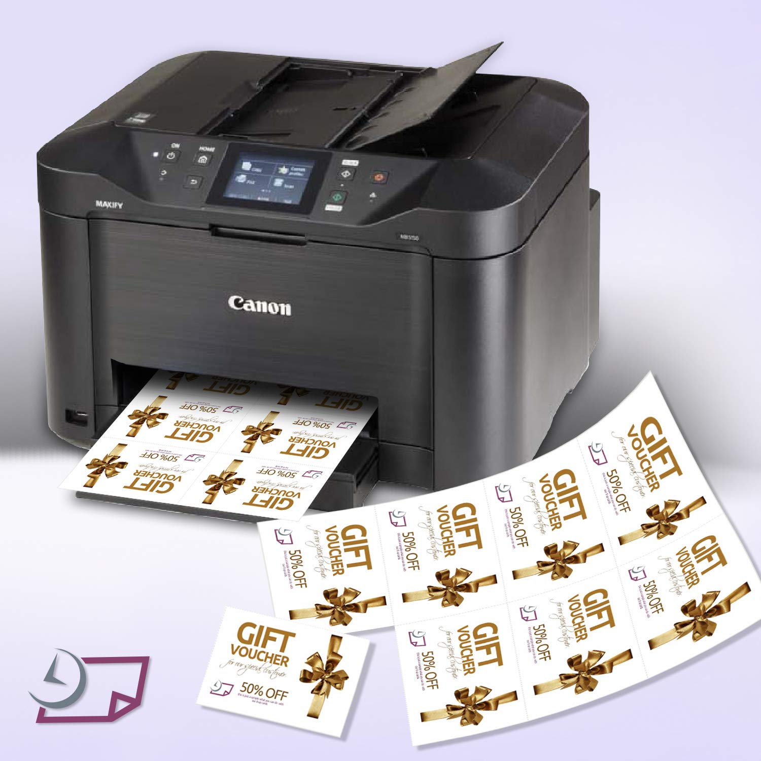 NextDayLabels - 8-1/2" x 11" Laser Printer/Ink Jet Blank Perforated Cards 8 up per Page - 4-1/4" x 2-3/4" Each Card (800 Cards - 125# Tag)