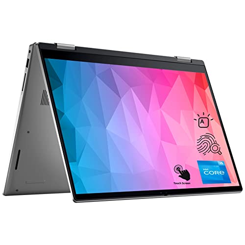 Dell Inspiron 7420 2-in-1 Laptop 14-inch FHD+ Touch Display 12th Gen Intel Core i5-1235U 32GB DDR4 RAM 512GB PCIe SSD FHD Webcam HDMI Backlit KB FP Reader Wi-Fi 6 Windows 11 Home Silver (Renewed)