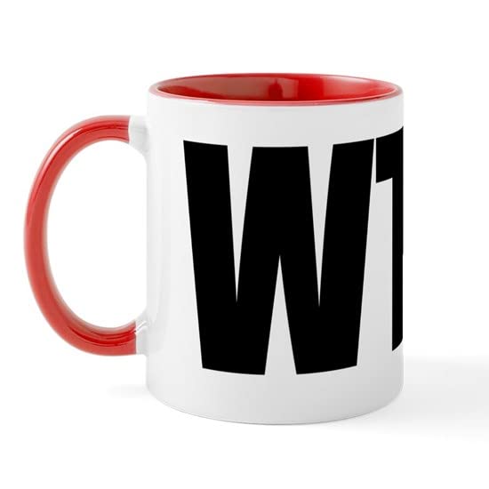 CafePress WTF? Mug Ceramic Coffee Mug, Tea Cup 11 oz