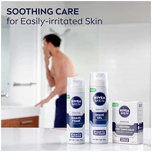 Nivea Men Sensitive Shaving Skin Care Set, Sensitive Shave Gel and Sensitive Post Shave Balm, 2 Pack