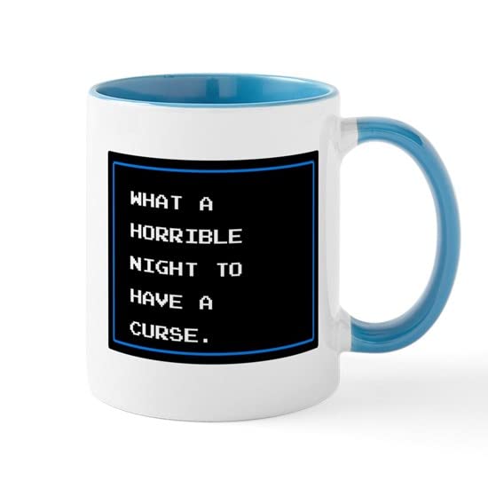 CafePress What A Horrible Night To Have A Curse Mug Ceramic Coffee Mug, Tea Cup 11 oz