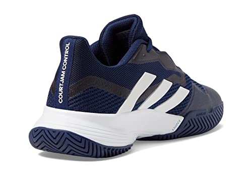 adidas Men's Courtjam Control Tennis Shoe, Team Navy Blue/White/White, 9