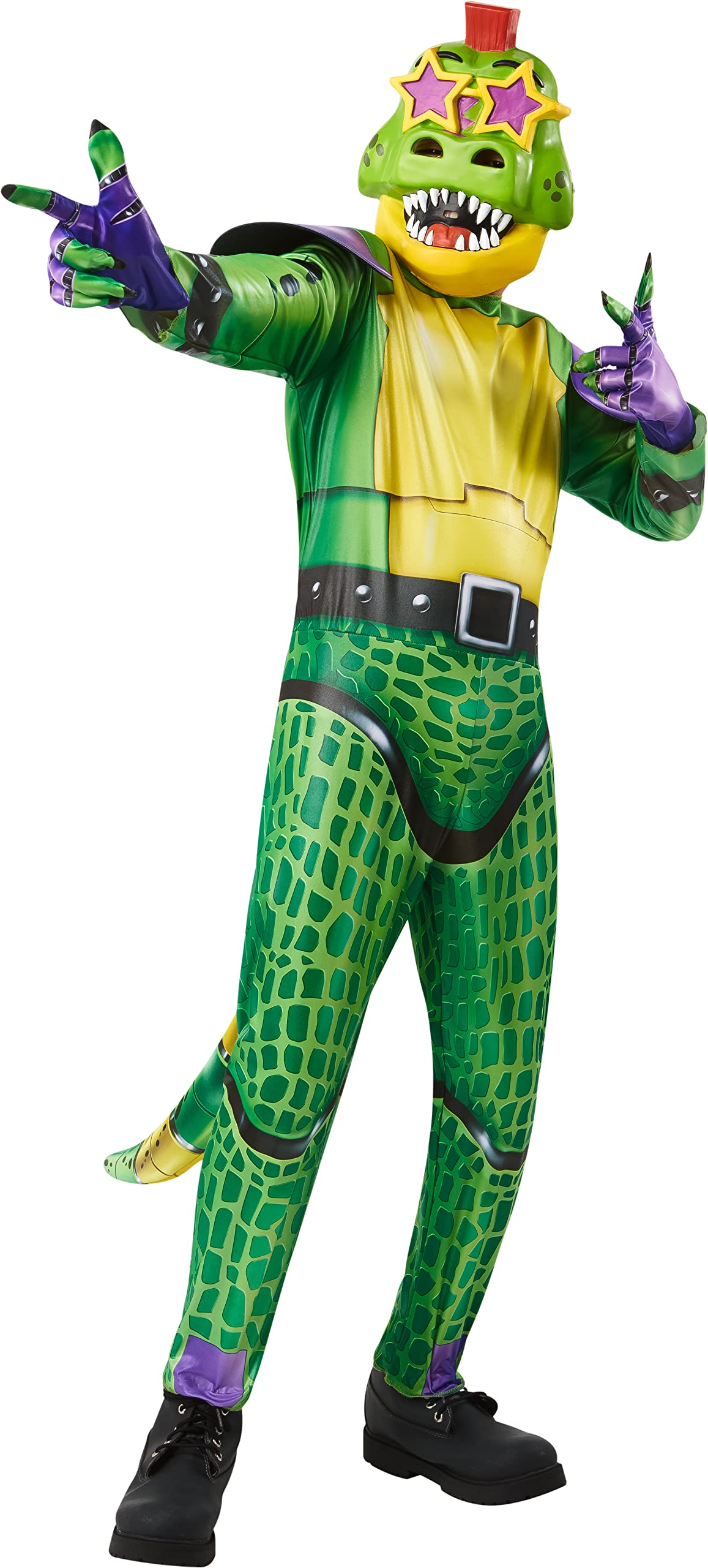 Rubies Child's Five Nights at Freddy's Montgomery Gator Costume for Themed Parties and Halloween, As Shown, X-Large