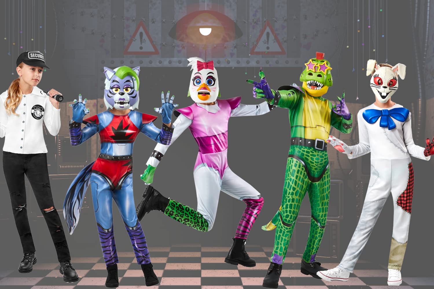 Rubies Child's Five Nights at Freddy's Montgomery Gator Costume for Themed Parties and Halloween, As Shown, X-Large