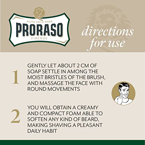 Proraso Shaving Cream for Men, Refreshing and Toning with Menthol and Eucalyptus Oil, 5.2 Ounce