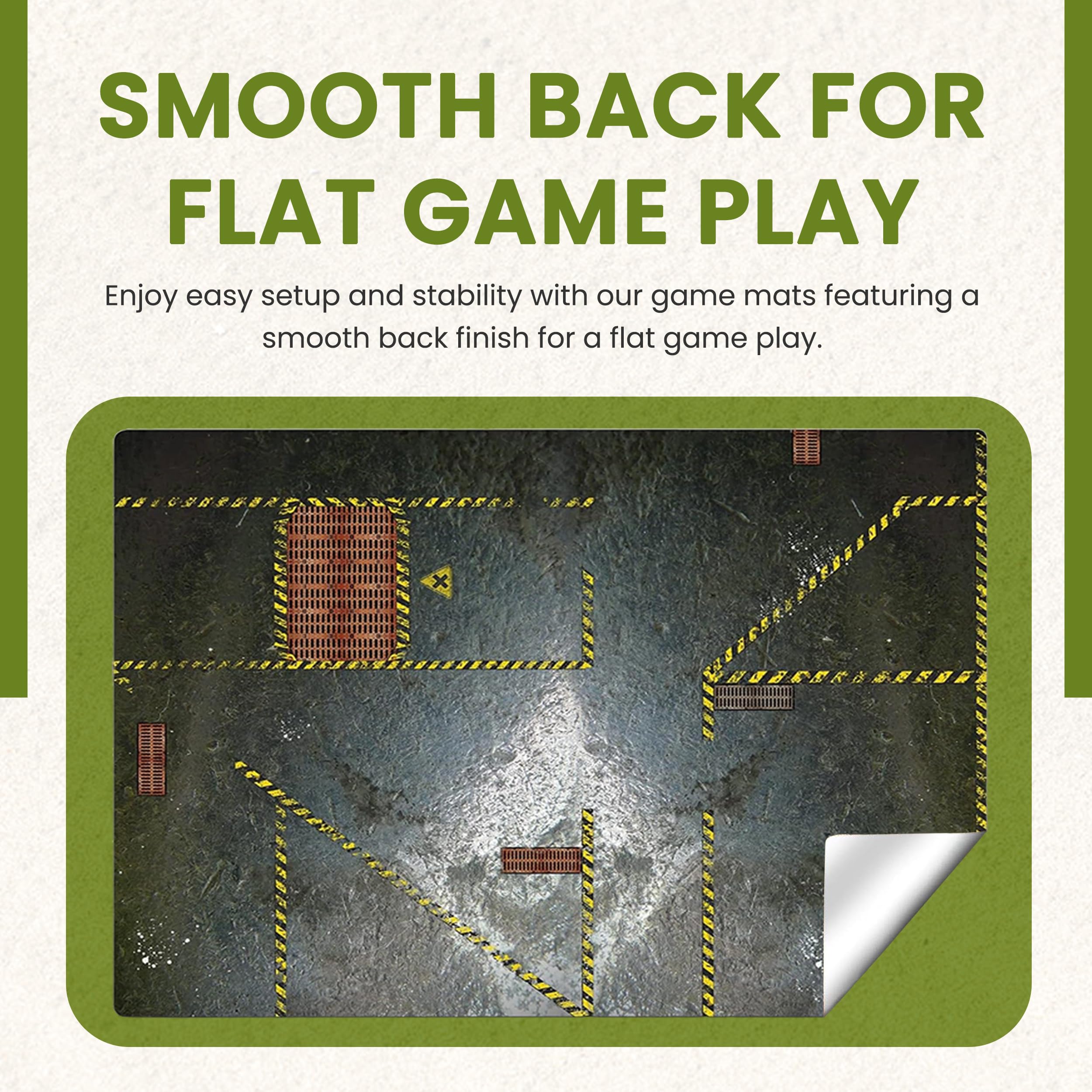 IT'S A SKIN Game Mat - 22 x 30 Inch Tabletop Starter Set - Compatible with Warhammer 40k Kill Team - Battle Mat for Table Top Role Playing Mat - Matte Finish Lays Flat - (Industrial)