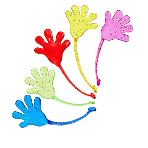 Cool Chimpanzee Stretchy Sticky Hands Kids Party Favors For Kids 4-8 (100-Pack) Toy Assortment, Stocking Stuffers, Easter Egg Toys Fillers
