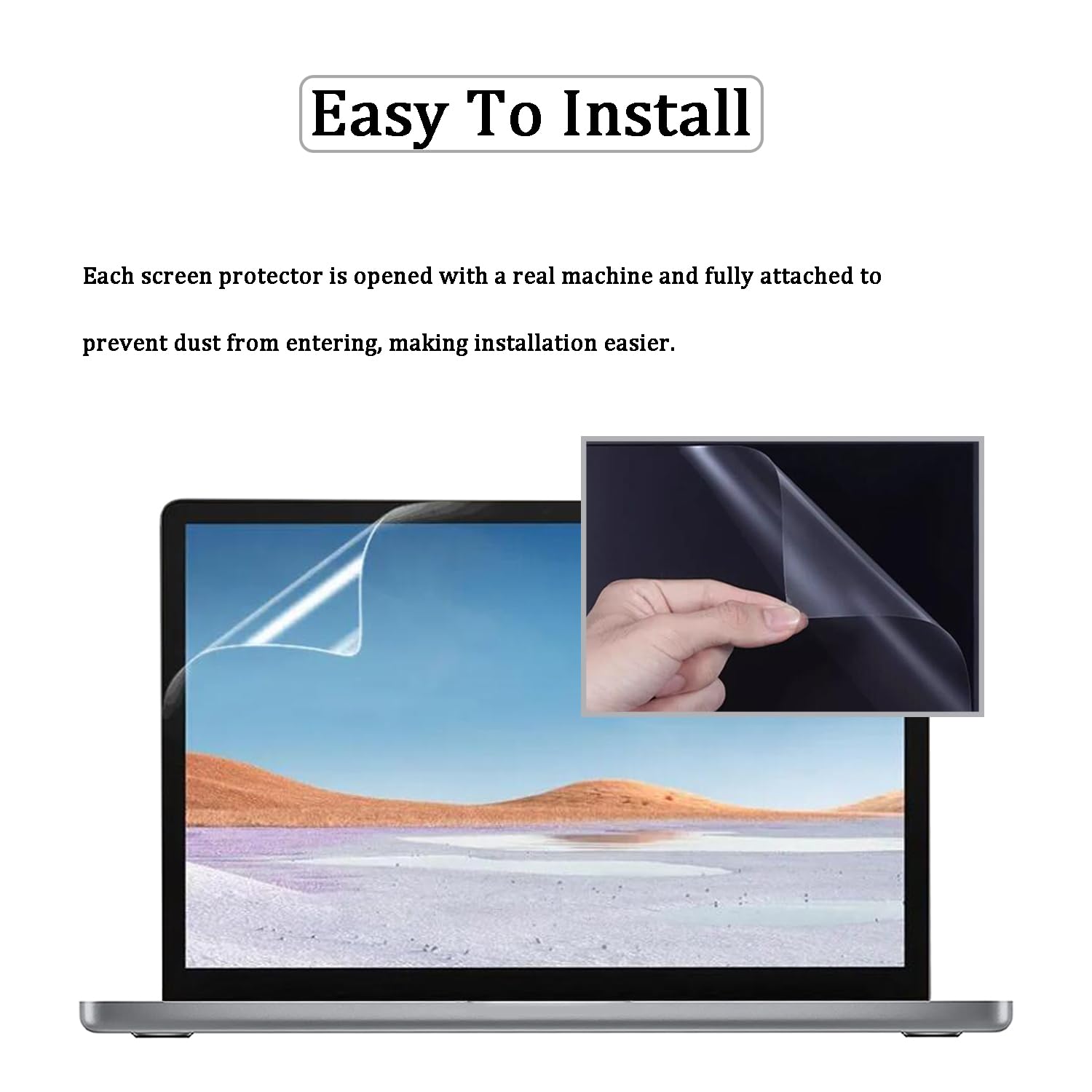 2 Pack Matte Anti-Glare Screen Protector for 14" Dell Inspiron 14 5420 2-in-1 Touchscreen Convertible Laptop, Eye Protection Filter, Reduce Eyes Strain